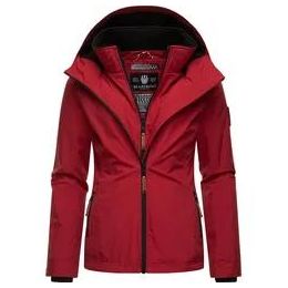 Outdoorjacke Marikoo "Erdbeere" Gr. XS (34), rot (dunkelrot) Damen Jacken sportliche Funktionsjacke mit Kapuze