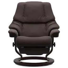 Relaxsessel stressless "Reno" Sessel Gr. Leder PALOMA, PowerTM Leg & Back-Classic Base Braun-M, B/H/T: 79cm x 98cm x 78cm, braun (chocolate paloma) elektrisch verstellbar, optional 2-motorisch, Größe M & L