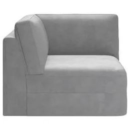 Sofa-Eckelement RAUM.ID "Innovid", grau, B:105cm H:87cm T:105cm, 100% Polyester, Polsterelemente, Modernes Modul-Polsterprogramm