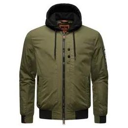 Bomberjacke STONE HARBOUR "Hoobo" Gr. L (52), grün Herren Jacken Stylische Fliegerjacke mit abnehmbarer Innenjacke