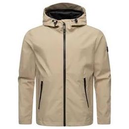 Softshelljacke Ragwear "Shellwie" Gr. M (50), beige (sand) Herren Jacken Wasserdichte Übergangsjacke mit Kapuze