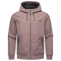 Outdoorjacke Ragwear "Perci" Gr. XXXL (58), lila (mauve) Herren Jacken Stylische Übergangsjacke mit großer Kapuze