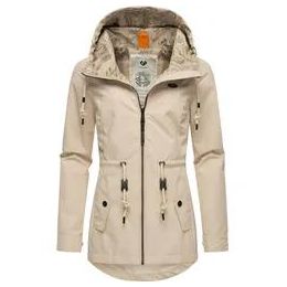 Outdoorjacke Ragwear "Monadis" Gr. XL (42), beige (sandstein) Damen Jacken Leichte Übergangsjacke mit wasserdichtem Obermaterial