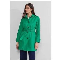 Trenchcoat Street One Gr. 44, grün (fresh spring green) Damen Mäntel mit Bindegürtel