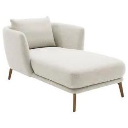 Schöner Wohnen Chaiselongue SCHÖNER WOHNEN-KOLLEKTION "Pearl - 5 Jahre Hersteller-Garantie, auch in Bouclé. Füße Massivholz" Sofas Gr. B/H/T: 101cm x 71cm x 161cm, Flachgewebe, weiß Maße (BHT): 10171161 cm