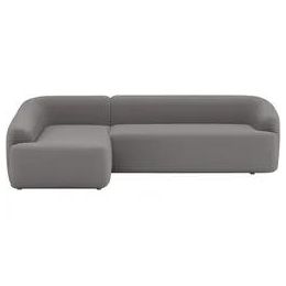 Ecksofa Inosign "Nergal, Einzelsofa oder L-Form" Sofas Gr. B/H/T: 296cm x 81cm x 196cm, Luxus-Microfaser, Longchair links, grau (graphit) Modernes Design, schlichte Optik, stilvoller Blickfang im Wohnzimmer