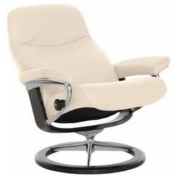 Relaxsessel stressless "Garda", beige (cream batick), B:82cm H:102cm T:72cm, Sessel, mit Signature Base, Größe M, Gestell Wenge