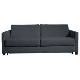 Schlafsofa Bali "Norwalk" Sofas Gr. B/H/T: 182cm x 83cm x 100cm, Material, Ausführung, blau (blau/anthrazit) Dauerschlaffunktion, mit Unterfederung Lattenrost und Matratze