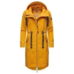 Funktionsparka Navahoo "Josinaa" Gr. XS (34), gelb Damen Jacken stylische Übergangs Outdoorjacke mit Kapuze