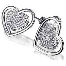Paar Ohrstecker AVERDIN, silber (silberfarben), Ohrringe, Damen, Silber 925 (Sterlingsilber)