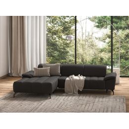 Sit & More Ecksofa SIT & MORE "Cool L-Form", grau (fango), B:290cm H:79cm T:185cm, Sofas, Ecksofa, wahlweise mit Kopfteilverstellung und Vorziehsitz, motorisch