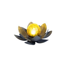 Globo LED Solarleuchte, Lotusblume, 25 cm
