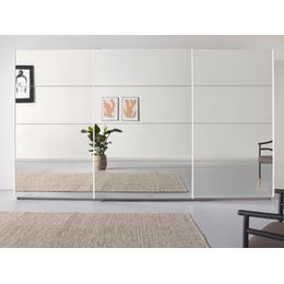 Schwebetürenschrank Rauch "Oteli" Schränke Gr. B/H/T: 360 cm x 229 cm x 62 cm, 3 St., weiß mit Spiegelfront, inkl. Wäscheeinteilung 3 Innenschubladen