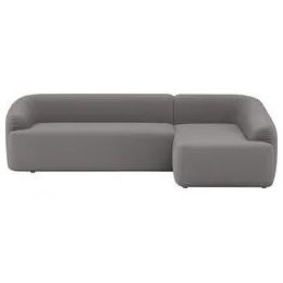 Ecksofa Inosign "Nergal, Einzelsofa oder L-Form" Sofas Gr. B/H/T: 296cm x 81cm x 196cm, Luxus-Microfaser, Longchair rechts, grau (graphit) Modernes Design, schlichte Optik, stilvoller Blickfang im Wohnzimmer