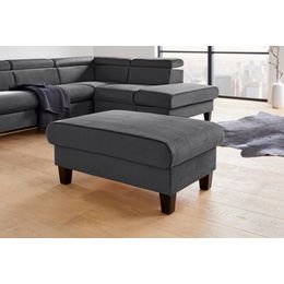 Stauraumhocker COTTA "Morven" Hocker Gr. B/H/T: 100 cm x 45 cm x 65 cm, Flachgewebe, grau (dark grey) Hocker mit Stauraum Polsterhocker