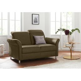 Sit & More 2-Sitzer SIT & MORE "Darwin", gr&uuml;n (olive), B:159cm T:96cm, Sofas, inklusive Federkern, wahlweise mit Kopfteilverstellung