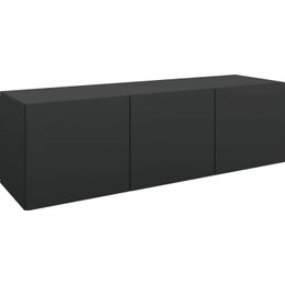 borchardt Möbel Lowboard BORCHARDT MÖBEL "Vaasa" Sideboards Gr. B/H/T: 114 cm x 35 cm x 35 cm, 3, schwarz (schwarz matt) Lowboards Breite 114 cm, nur hängend