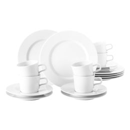 Seltmann Weiden Kaffeeservice No Limits Wei&szlig; 18er Set