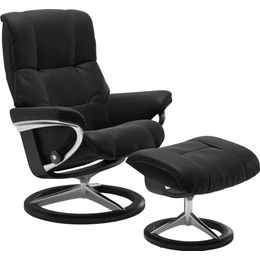 Fußhocker stressless "Mayfair" Hocker Gr. B/H/T: 55 cm x 41 cm x 39 cm, Leder PALOMA, Signature Base Schwarz, schwarz (black paloma) Fußhocker mit Signature Base, Gestell Schwarz