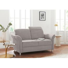 Sit & More 2-Sitzer SIT & MORE "Darwin", grau (elefant), B:159cm T:96cm, Sofas, inklusive Federkern, wahlweise mit Kopfteilverstellung