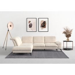Sit & More Ecksofa SIT & MORE "Cabana L-Form", beige (creme), B:303cm H:84cm T:244cm, 100% Polyester, Sofas, Ecksofa, Ottomane, wahlweise mit Sitztiefen-,Armlehnen- und Kopfteilfunktion