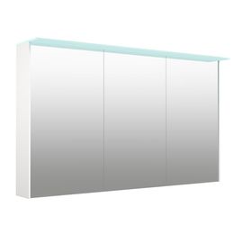 Spiegelschrank Welltime "D-Line" Schränke Gr. B/H/T: 121,5 cm x 70,2 cm x 20 cm, 3 St., weiß Bad-Spiegelschränke Badmöbel, 121,5 cm breit, doppelseitig verspiegelt, LED-Beleuchtung