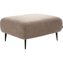 Hocker DESIGNWERK "Forma" Gr. B/H/T: 90 cm x 47 cm x 70 cm, Flachgewebe, beige (liver) Polsterhocker in hochwertiger Verarbeitung