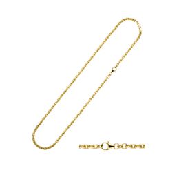 Goldkette Jobo Halsketten Gr. Gelbgold 333, Länge: 45 cm, goldfarben (gelbgold 333) Damen Goldketten Ankerkette 333 Gold diamantiert 45 cm 3 mm