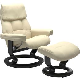 Relaxsessel stressless "Ruby", beige (vanilla paloma), B:74cm H:97cm T:74cm, Leder BATICK: BATICK ist ein leicht korrigiertes, durchgef&auml;rbtes und genarbtes M&ouml;belleder, bei dem die meisten Unebenheiten und Spuren in der Regel entfernt wurden.;Leder PALOMA: PALOMA ist ein durchgef&auml;rbtes Semianilin-M&ouml;belleder mit nat&uuml;rlicher Narbung., Sessel, Relaxsessel, mit Classic Base, Gr&ouml;&szlig;e S, Gestell Eiche, Wen