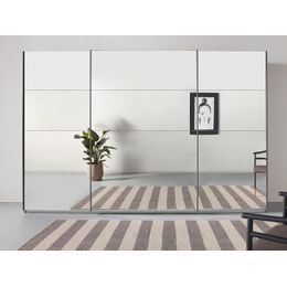 Schwebetürenschrank Rauch "Oteli" Schränke Gr. B/H/T: 315 cm x 210 cm x 62 cm, 3 St., braun (eiche artisan) mit Spiegelfront, inkl. Wäscheeinteilung 3 Innenschubladen