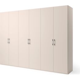 Drehtürenschrank SET ONE BY Musterring "Henderson" Schränke Gr. B/H/T: 301 cm x 223 cm x 60 cm, 6 St., beige (champagner) Drehtürenschränke in 2 Breiten, inkl. Fachböden und Kleiderstangen