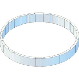 Poolwandisolierung KWAD "Pool Protector T60", weiß, Polystyrol, Bauplatten, für Rundbecken ØxH: 360x132 cm