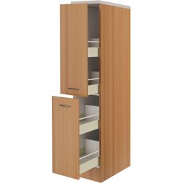 Apothekerschrank Flex-Well "Nano" Schränke Gr. B/H/T: 30 cm x 161 cm x 60 cm, braun (buche nachbildung) Apothekerschränke (B x H T) 30 161162 60 cm, mit 4 Ablagen