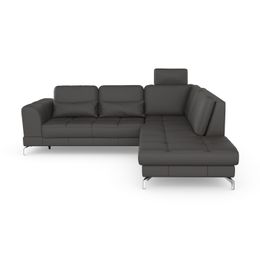 Sit & More Ecksofa SIT & MORE "Bendigo L-Form", braun (mokka), B:258cm H:84cm T:226cm, Sofas, Ecksofa, inklusive Sitztiefenverstellung, Bodenfreiheit 12 cm, in 2 Fu&szlig;farben
