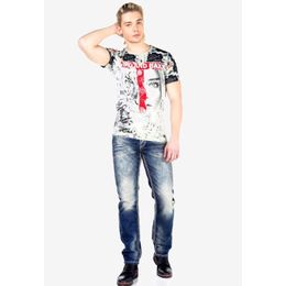 Cipo & Baxx Bequeme Jeans CIPO & BAXX Gr. 30, Länge 34, blau Herren Jeans mit toller Waschung