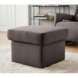 Sit & More Stauraumhocker SIT&MORE "Melissa" Hocker Gr. H/T: 48 cm x 60 cm, Soft clean, mit Stauraum, braun (espresso) Hocker mit Stauraum klassisches Design, optional in dem Wasser zu reinigendem Bezug