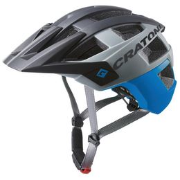 Mountainbikehelm Cratoni "MTB-Fahrradhelm AllSet" Gr. 54, schwarz (blau, schwarz matt), Helme, 54/58 Kopfumfang: 54cm - 58cm, Reflektoren