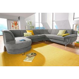 Wohnlandschaft Trendmanufaktur "Rondo, U-Form", braun (cappuccino), B:320cm H:85cm T:94cm, Softlux-Kunstleder;Primabelle-Microfaser;NaturLeder (handschuhweiches Rindsleder in Sitz und Rücken mit SOFTLUX-Kunstleder als Korpus-Bezug);Struktur (23% Polyacryl, 77% Polyester), Sofas, inkl.Federkern, wahlweise mit Bettfunktion