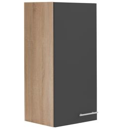 Hängeschrank Optifit "Kalmar" Schränke Gr. B/H/T: 40 cm x 90 cm x 35 cm, 1 St., grau (anthrazit) Hängeschränke Breite 40 cm