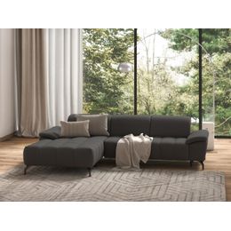 Sit & More Ecksofa SIT & MORE "Cool L-Form", grau, B:290cm H:79cm T:185cm, Sofas, Ecksofa, wahlweise mit Kopfteilverstellung und Vorziehsitz, motorisch