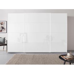 Schwebetürenschrank Rauch "Oteli" Schränke Gr. B/H/T: 315 cm x 229 cm x 68 cm, 3 St., weiß (weiß, hochglanz weiß) in verschiedenen Dekor- und Hochglanzfarben