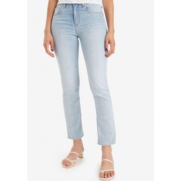 Levi's Straight-Jeans LEVI'S "724 High Rise Straight" Gr. 27, Länge 30, blau (cool bright in blue) Damen Jeans