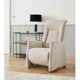 Sit & More TV-Sessel SIT & MORE "Melissa", beige (linen), B:71cm H:113cm T:85cm, 100% Polyester, Sessel, wahlweise elektrisch oder manuell verstellbar, optional Aufstehhilfe