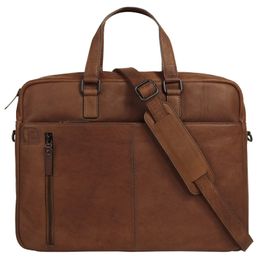 XZONE Aktentasche X-ZONE Gr. B/H/T: 40 cm x 30 cm x 6 cm onesize, braun (cognac) Damen Taschen echt Leder