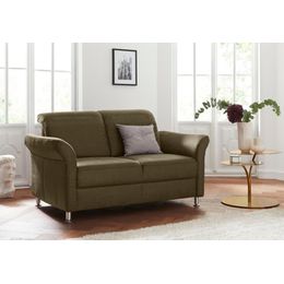 Sit & More 2-Sitzer SIT & MORE "Darwin", gr&uuml;n (olive), B:159cm H:83cm T:96cm, Sofas, inklusive Federkern, wahlweise mit Kopfteilverstellung
