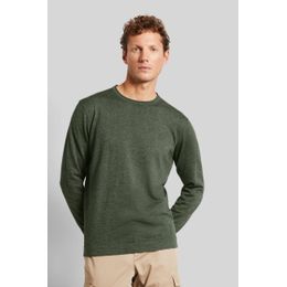 Rundhalspullover Bugatti Gr. XL, grün (moos) Herren Pullover Rundhalspullover mit bequemer Passform