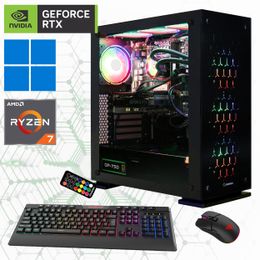 GAMEMAX Gaming-PC "Onyx II 7176" Computer DDR5, PCIe SSD Gen4, Windows 11 Gr. Microsoft Windows 11 Home (64 Bit), 16 GB RAM 1000 GB SSD, schwarz