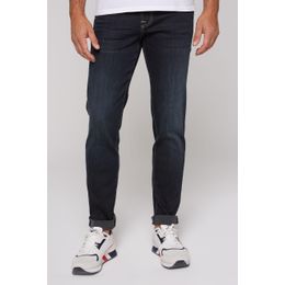 Regular-fit-Jeans CAMP DAVID Gr. 30, Länge 34, blau (rinsed wash) Herren Jeans Regular Fit mit hoher Leibhöhe