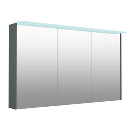 Spiegelschrank Welltime "D-Line" Schränke Gr. B/H/T: 121,5 cm x 70,2 cm x 20 cm, 3 St., grau Badmöbel, 121,5 cm breit, doppelseitig verspiegelt, LED-Beleuchtung