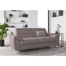 Sit & More 2,5-Sitzer SIT & MORE "Sorano", grau (hellgrau), B:208cm H:88cm T:91cm, Sofas, Breite 208 cm